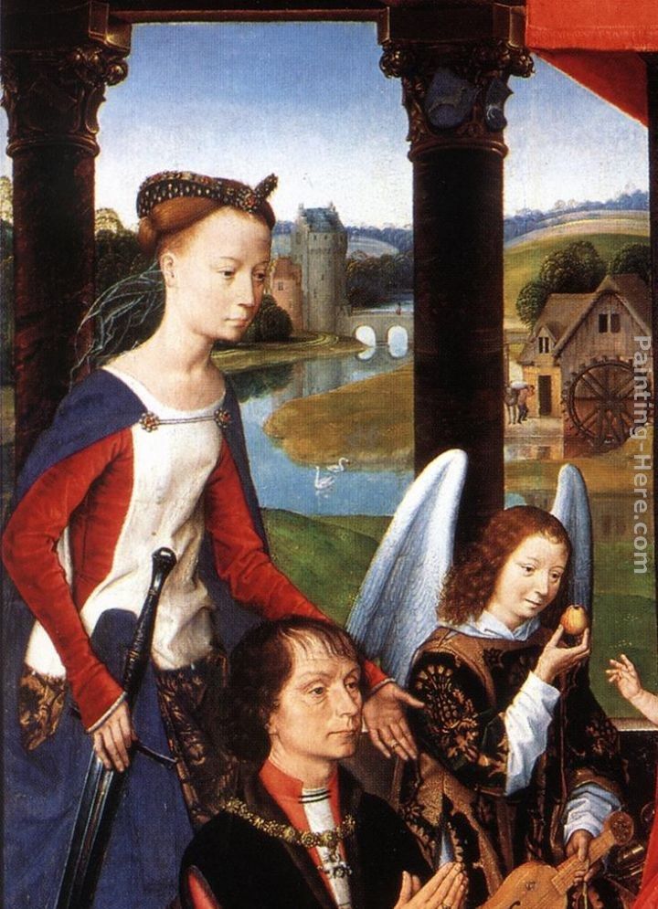 Hans Memling The Donne Triptych [detail 3, central panel] Painting - iPaintingsforsale.com